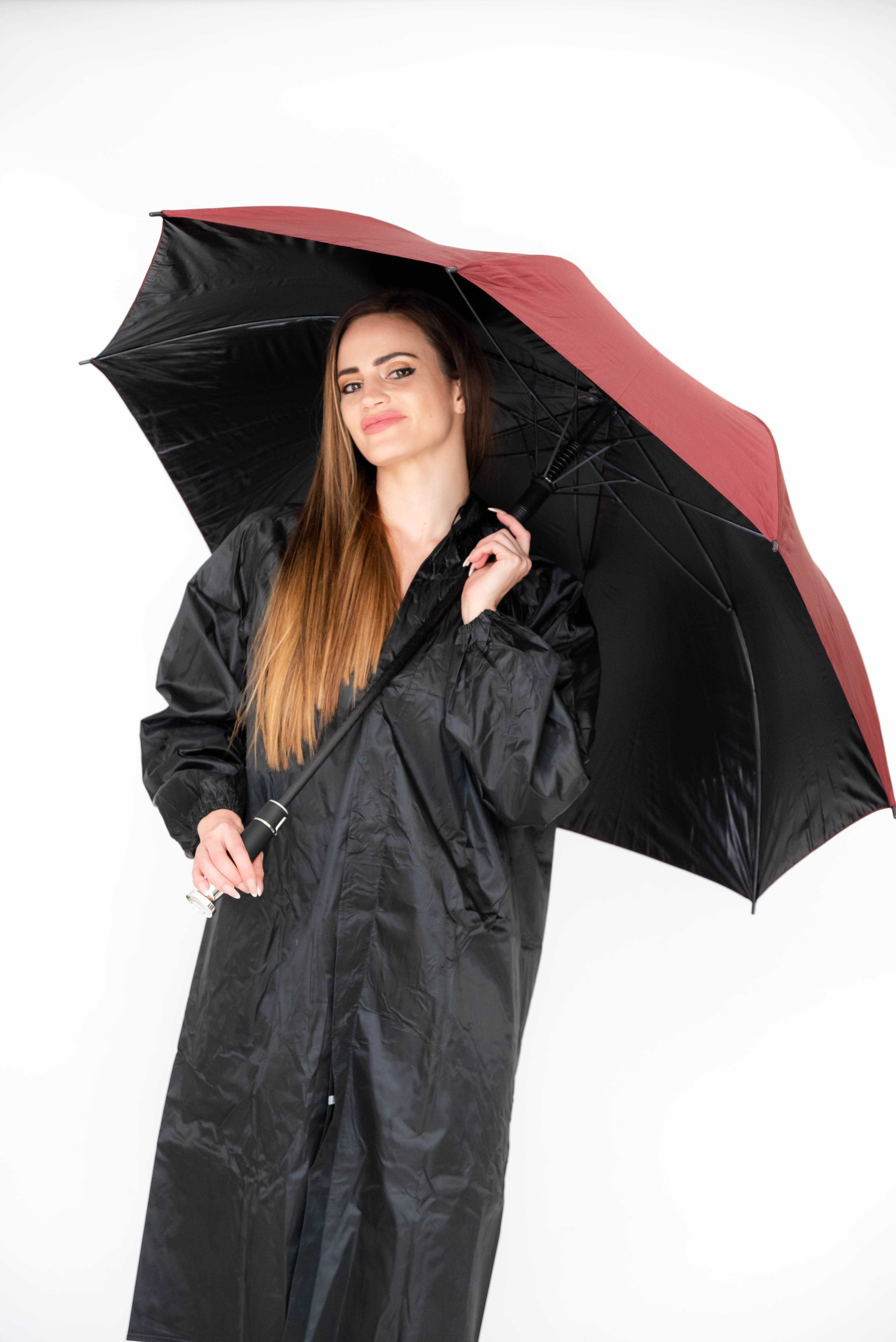 Automatic Open Golf Umbrella Extra Large maroon — Postimages