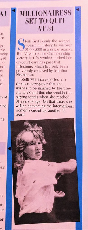 Did you expect after 1996 Graf would break all the significant records ...