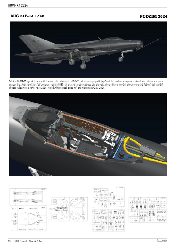 1/48 - Mikoyan-Gurevich MiG-21F-13 "Fishbed-C" & MiG-21U/US/UM "Mongol-B" by Eduard - MiG-21F-13 ...