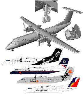 1/144 - de Havilland Canada Dash 8 / Bombardier Q-300 by OzMods ...