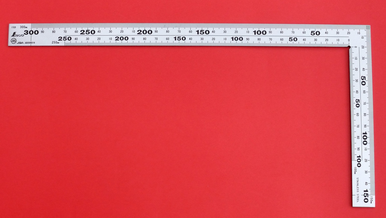 Japanese SHINWA ruler Carpenter framing Square 30cm 11.8" 11215 ...