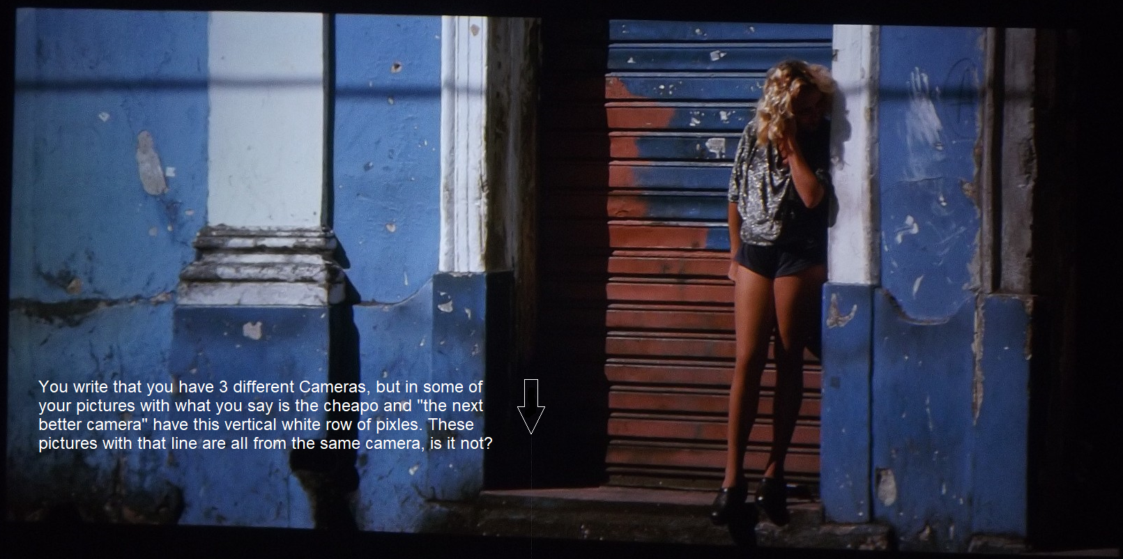 Vertical white line — Postimages