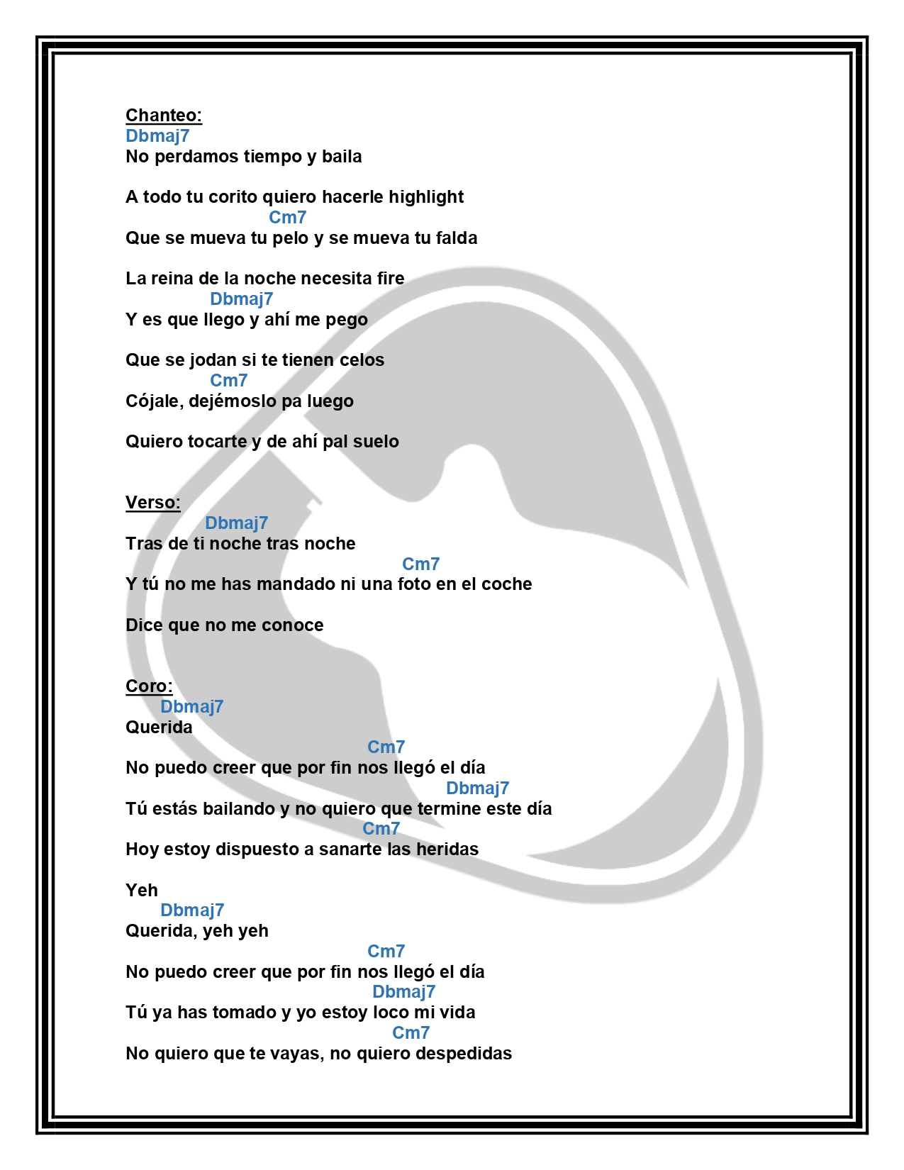 Querida Piso 21 Feid Letra y Acordes by MUSICTUTORIALS page 0003 ...