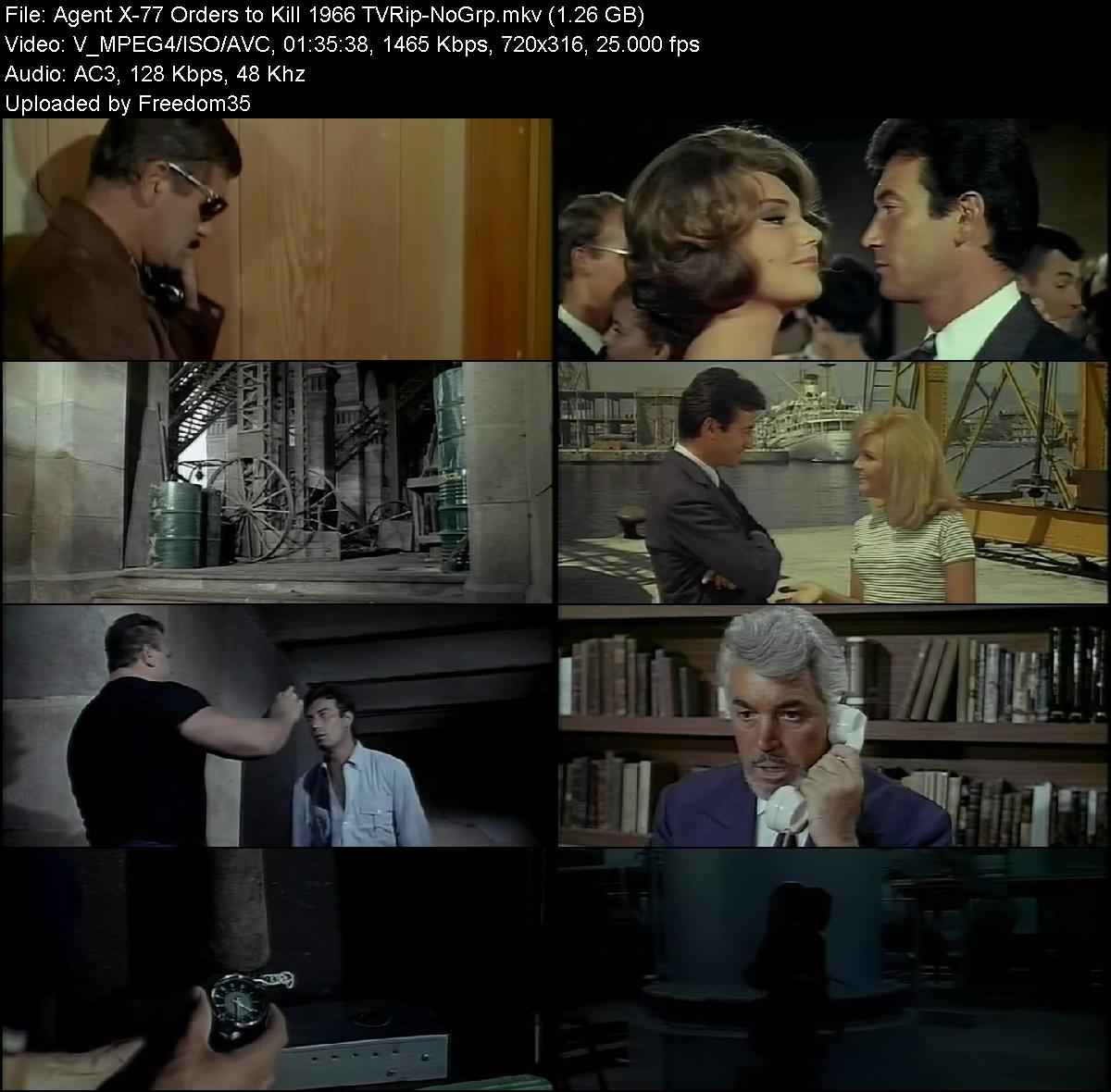 Agent X 77 Orders to Kill 1966 TVRip No Grp — Postimages