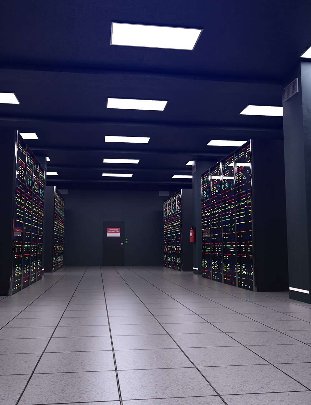 (DAZ+) FH Server Room - Free Daz 3D Models