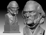 Scrooge bust revision | planetFigure | Miniatures