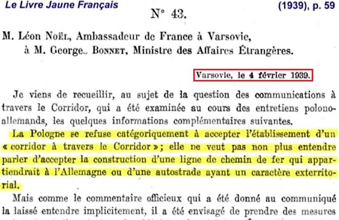 WW2 French Yellow Book February 1939 Poland Polish hard — Postimages