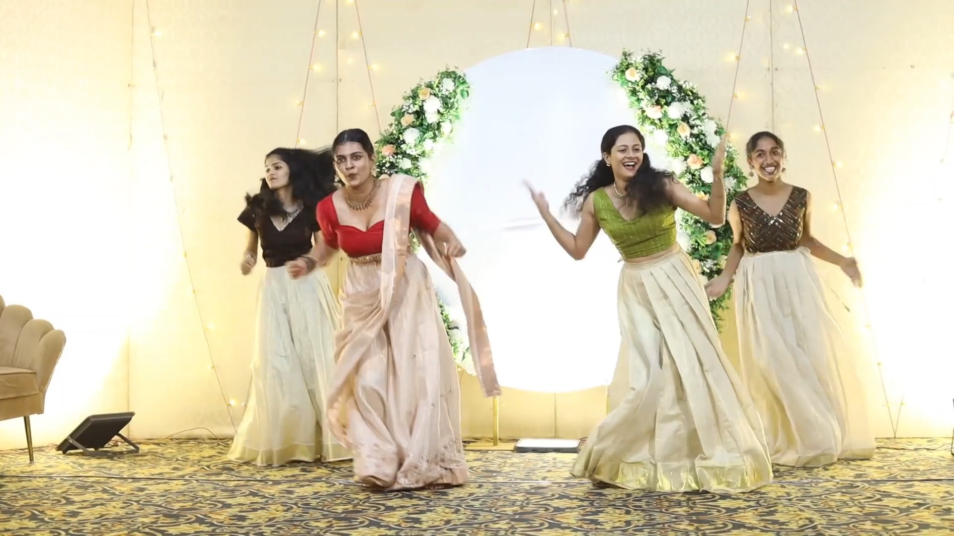 Beautiful Malayali girl big boobs and cleavage in red wedding dress mp4 snapshot 02 45 691 ...