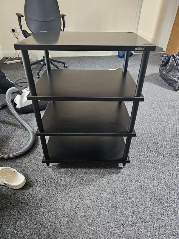 [FS] - Solid steel s2 - 4 stand (black) | pink fish media