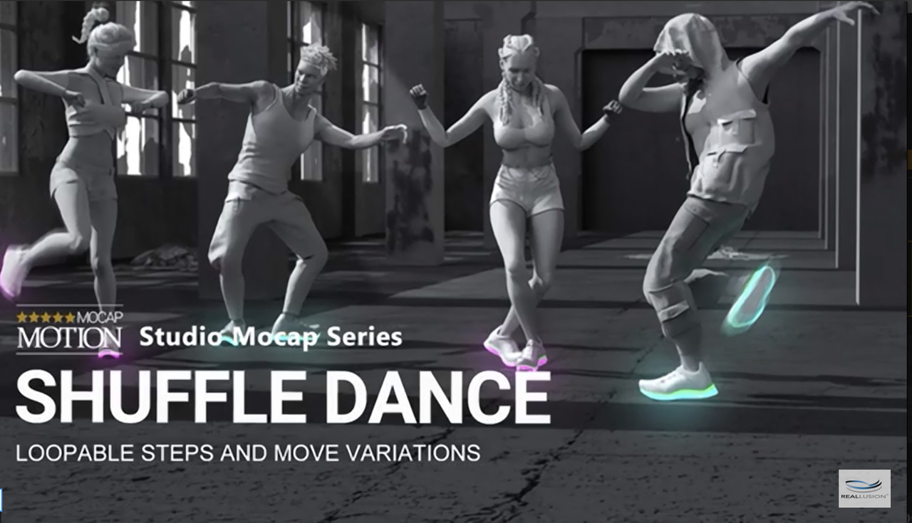 (20 K Points) Shuffle Dance - Free Daz 3D Models