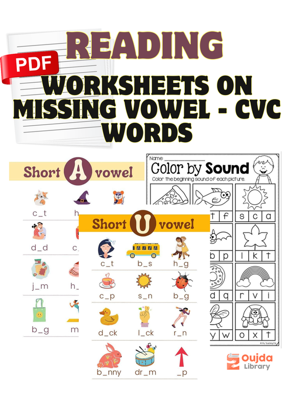 Download Worksheets on Missing Vowel - CVC Words PDF Book | Phenomny Books