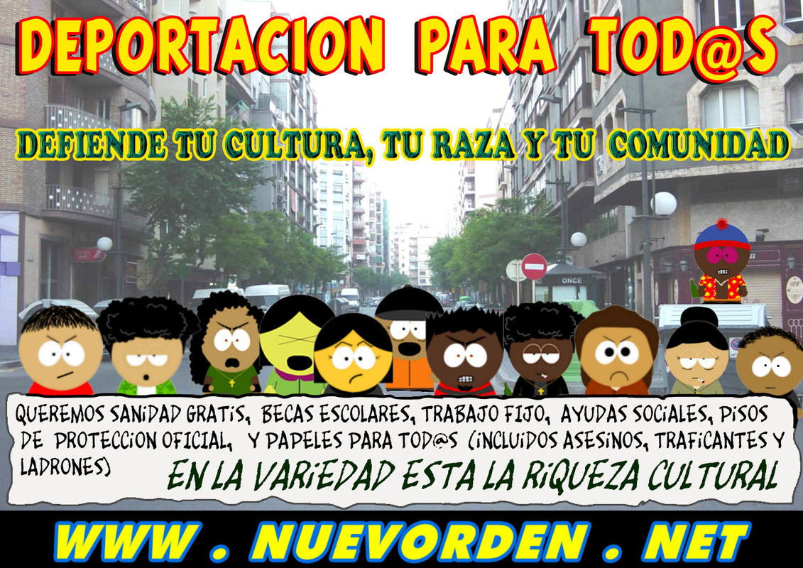 Cartel South Park Inmigrantes — Postimages
