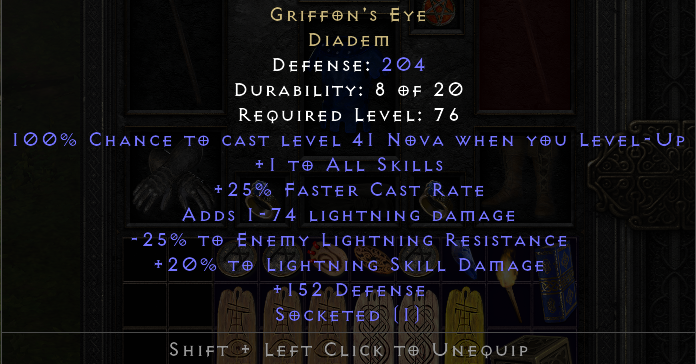 Ft: 25/20 Griffons (5/5 Die) - Topic - d2jsp
