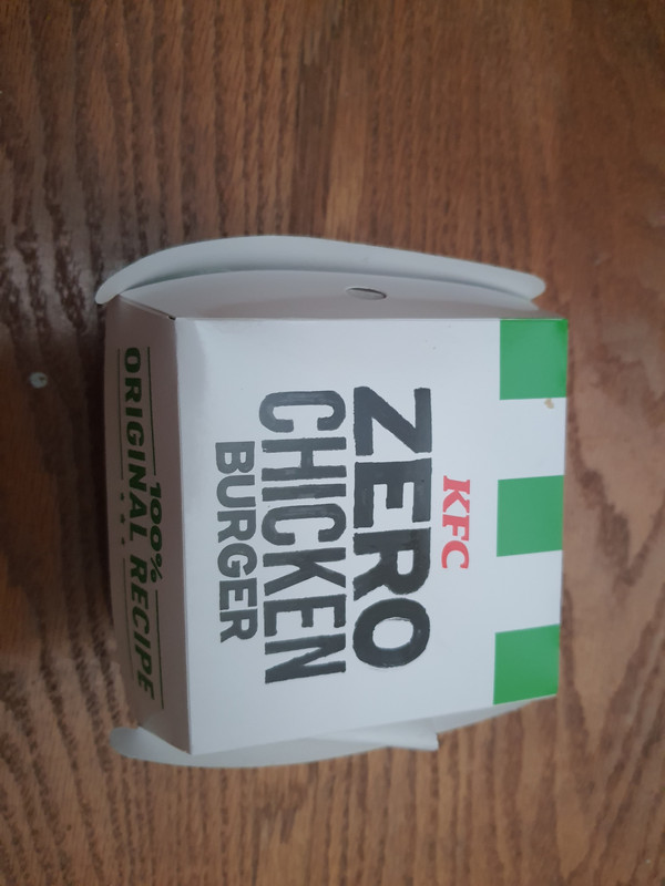 KfC zero chicken burger set for rm12 only