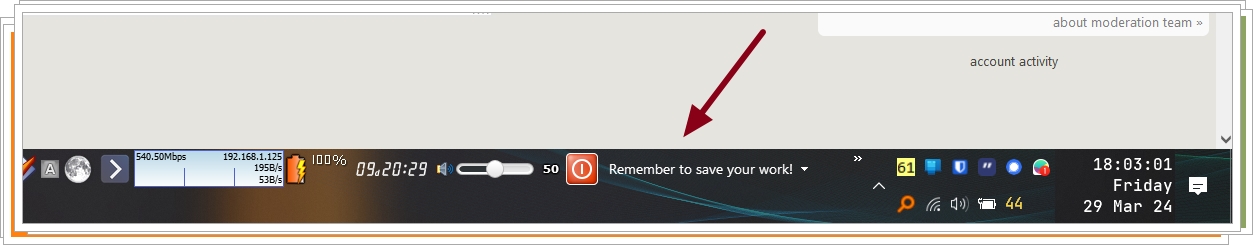 Displaying a short line of text on Windows task bar : r/software