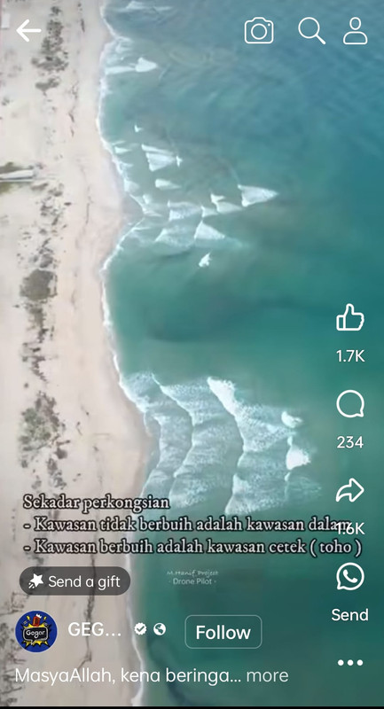 [PSA] kawah air Pantai Batu Burok