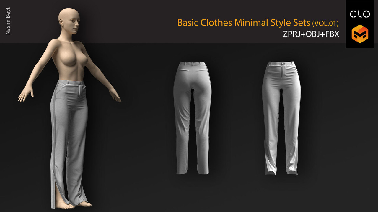 PANT- Marvelous & Clo3d / FBX / OBJ 2025 - Free Daz 3D Models