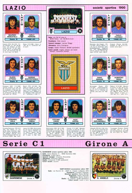 Calciatori 1980 1981 Panini 51 — Postimages