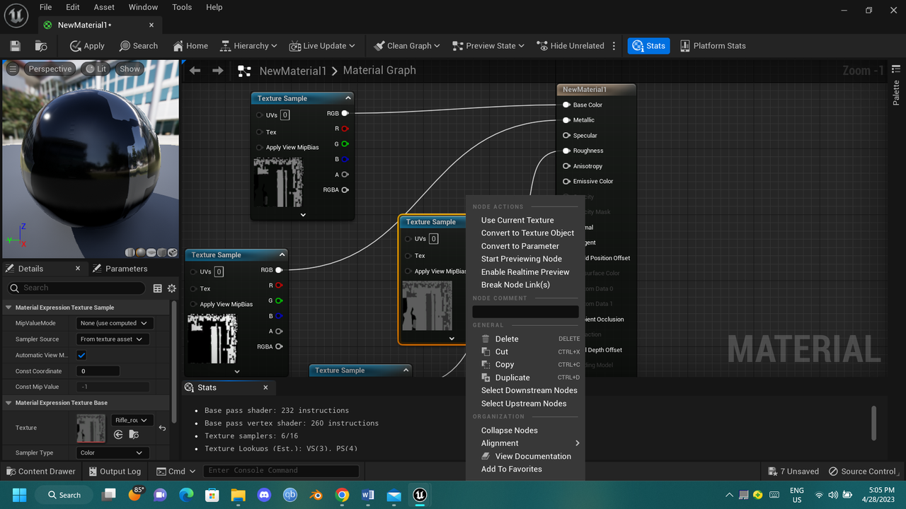Why is the gun looking shiny and stretched textures in UE but in blender it look ok? what am i ...