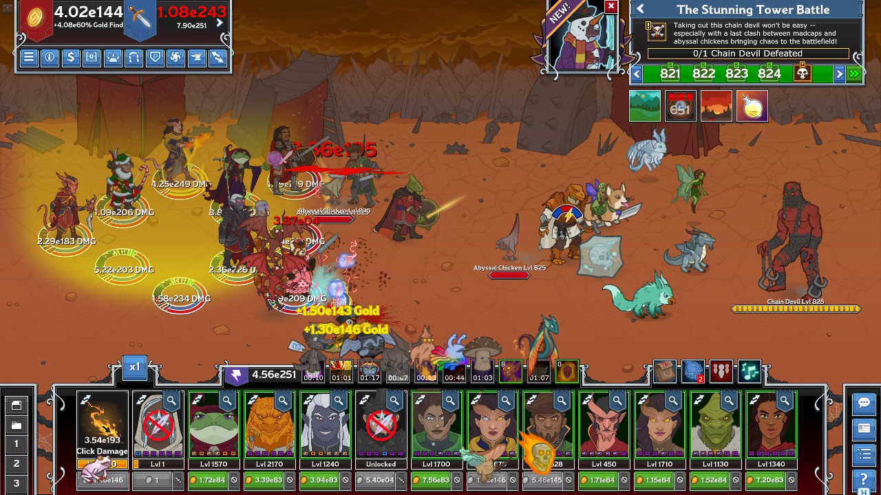 Patron variants of The Stunning Tower Battle : r/idlechampions