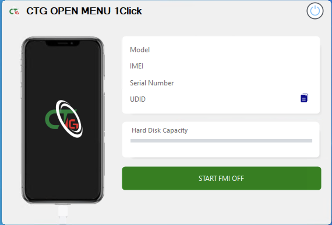 CTG OPEN MENU AUTO FMI OFF 1 Click (iPhone 6s TO 15 PRO MAX & iPad ...