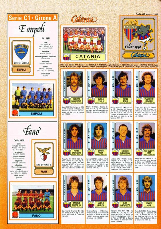 Calciatori 1981 1982 Panini 42 — Postimages