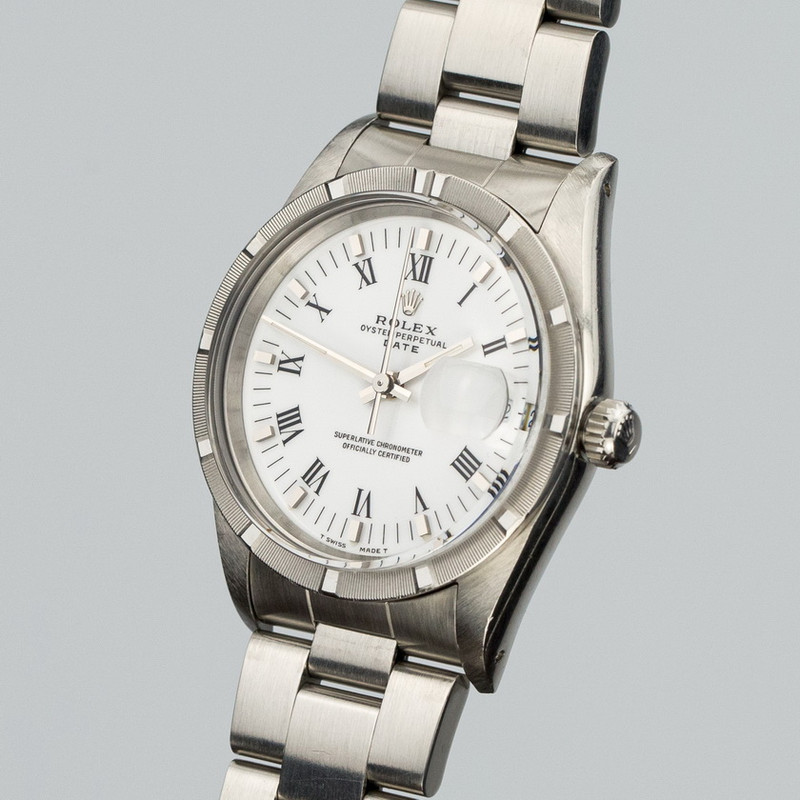 Rolex Oyster Perpetual Date ref 15210 Engine Turned bezel 2 — Postimages