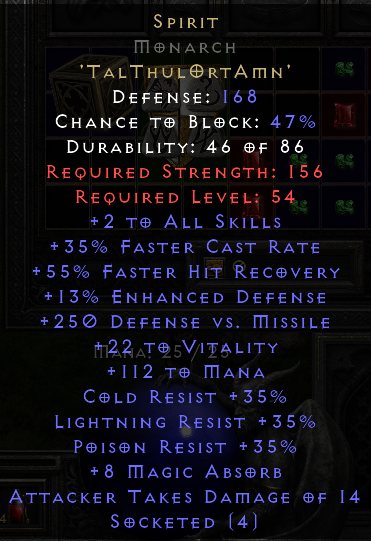Perfect Roll Spirit Monarch - Topic - d2jsp