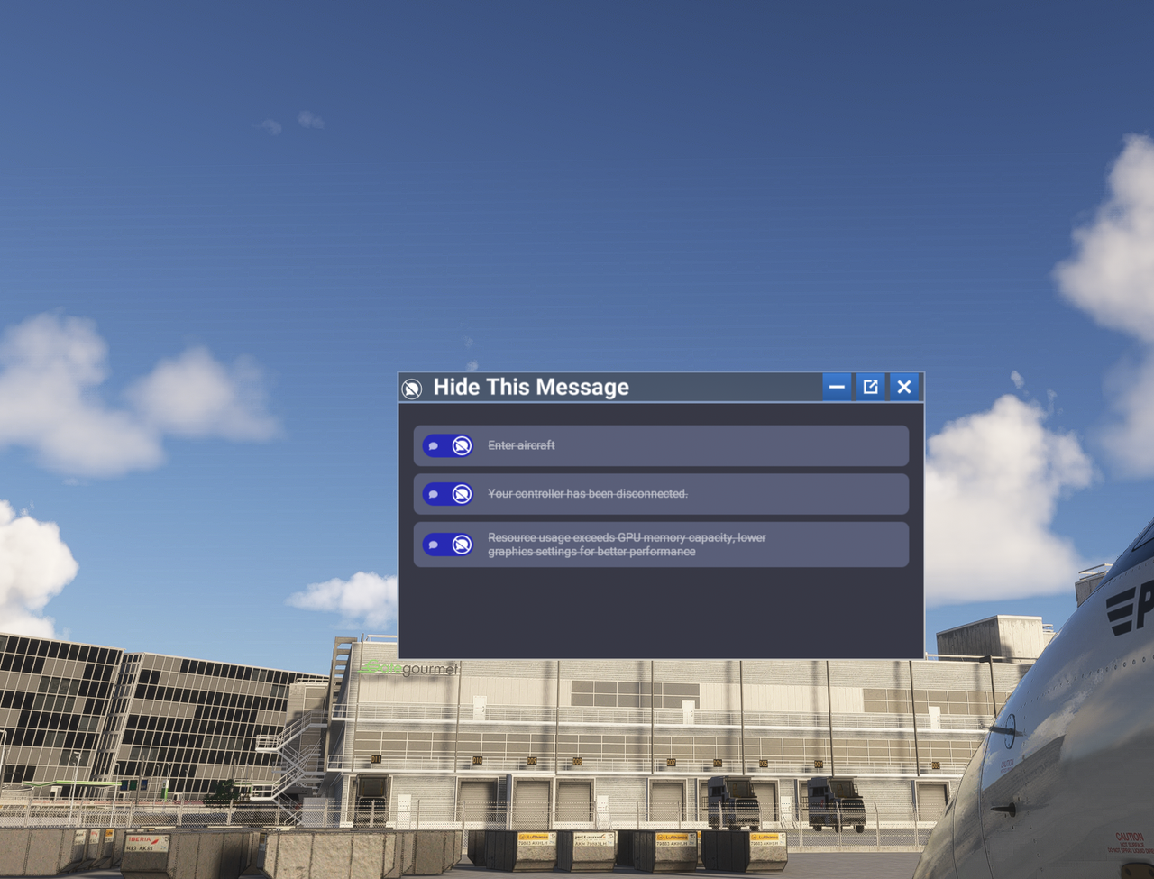 New: 'Hide This Message' by GizmoDeel released - Microsoft Flight ...