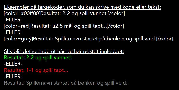 [POM guide]: Format/oppsett av POM og bruk av fargekoder (med bilder ...