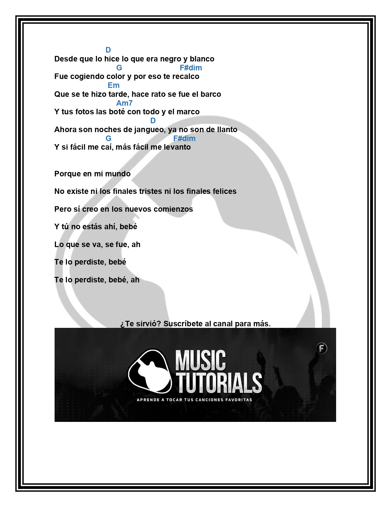 El Barco Karol G Letra y Acordes by MUSICTUTORIALS page 0003 — Postimages
