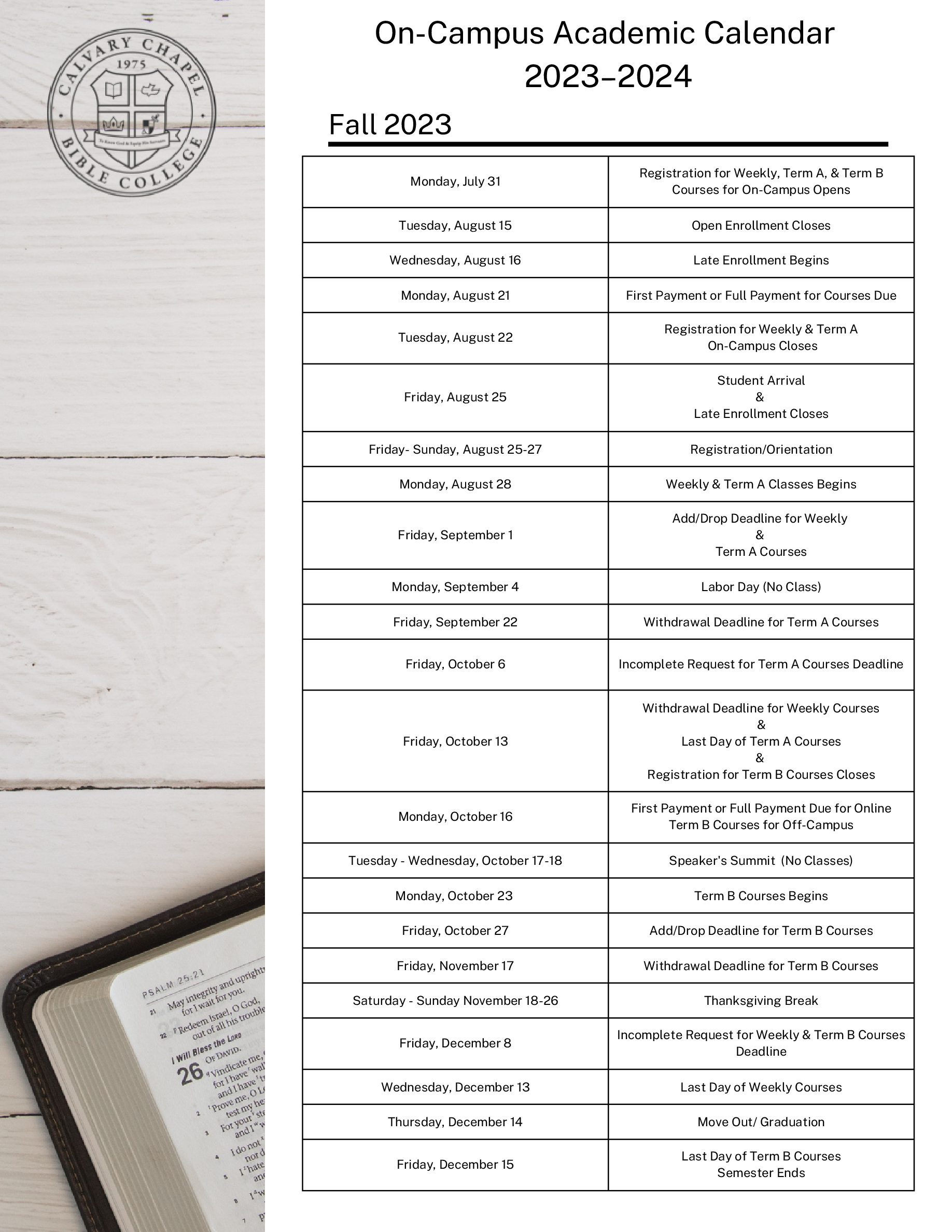 On Campus Fall 2023 — Postimages