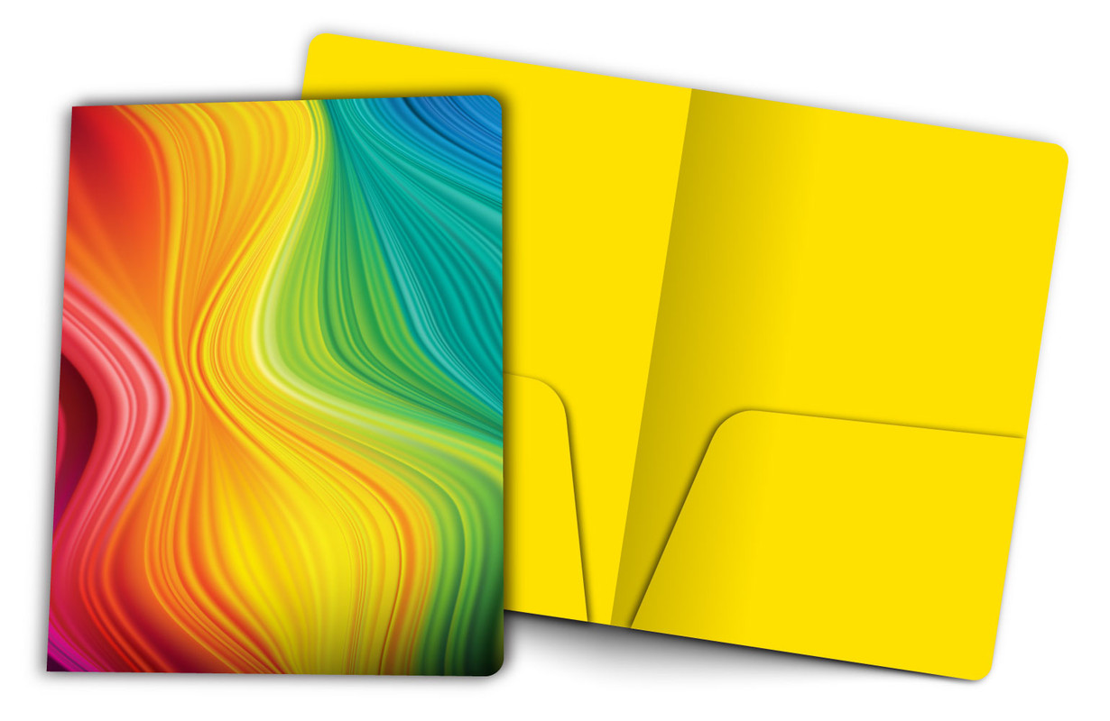 Pocket Folder Rainbow Wave — Postimages