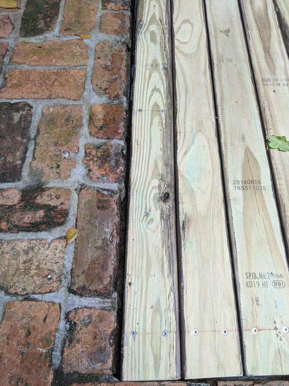 wood to brick deck transitions | DIY Home Improvement Forum