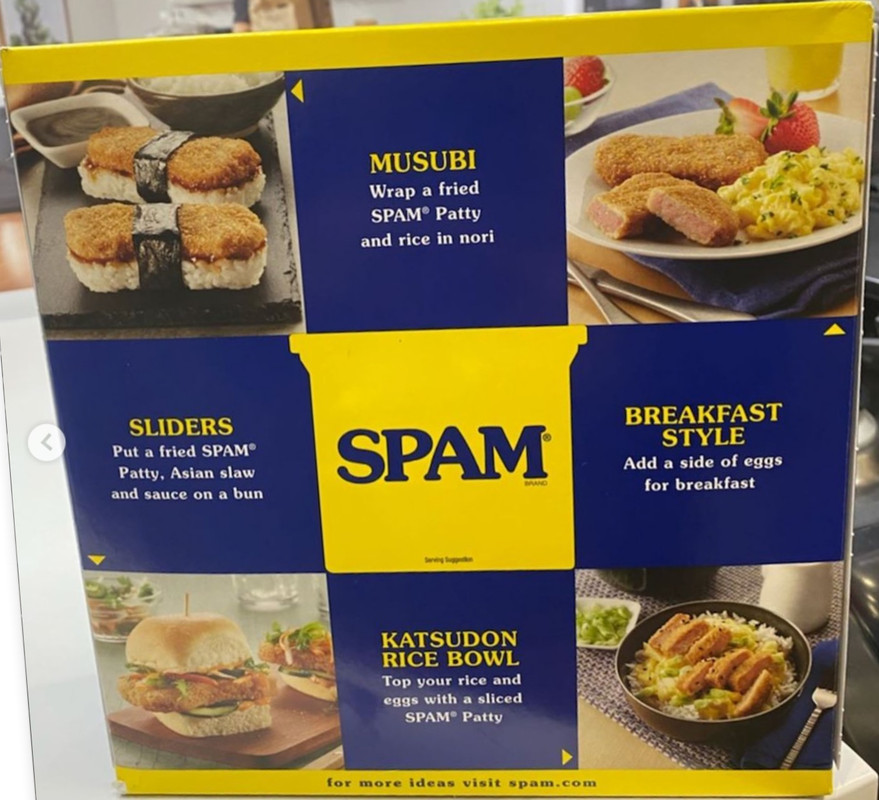 Frozen breaded Spam patties.. - 24hourcampfire