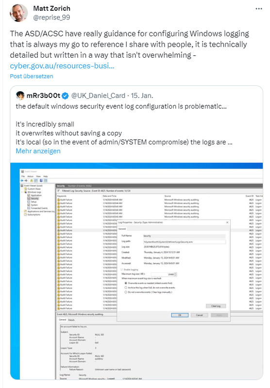 Guide To Configuring Windows Event Loggingborns Tech And Windows World 4854