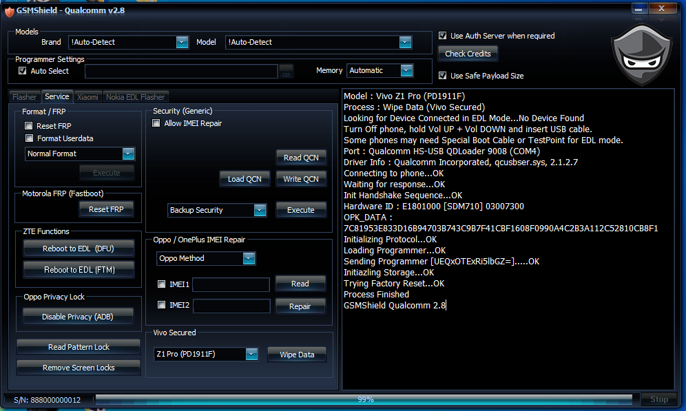 Z1 pro pattern lock removed success by gsm shield box - GSM-Forum