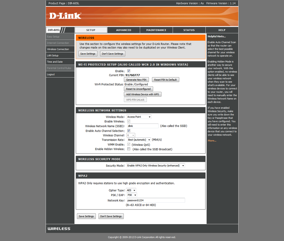 D LINK SYSTEMS INC WIRELESS ROUTER Setup Wireless Connection 20 ...