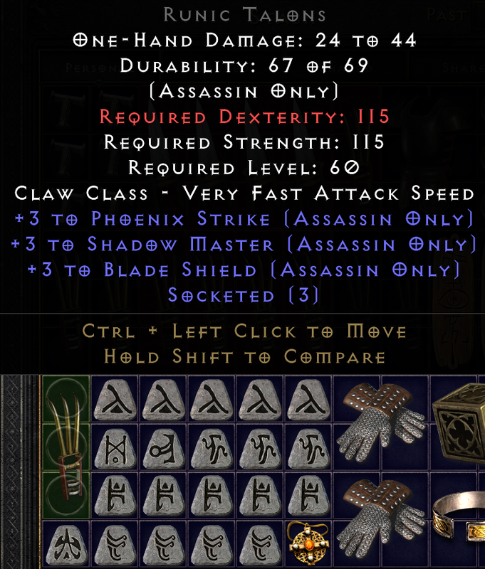 +3phoenix Strike Runic Talon 3os - Topic - d2jsp