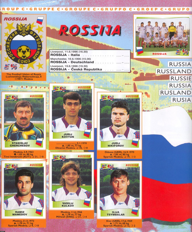 Album UEFA Euro 1996, England Panini 32 — Postimages