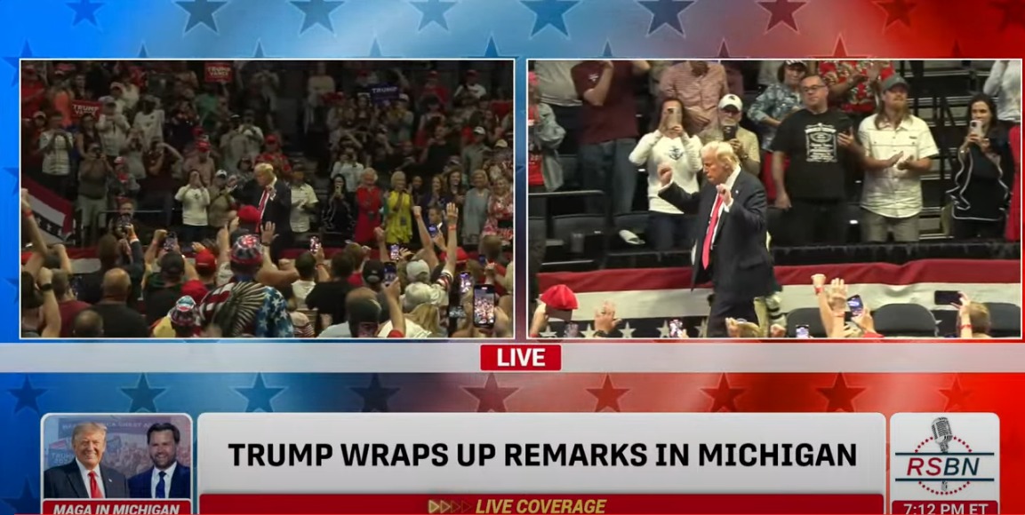 LIVE: PRESIDENT TRUMP AND JD VANCE HOLD MAJOR RALLY IN GRAND RAPIDS ...