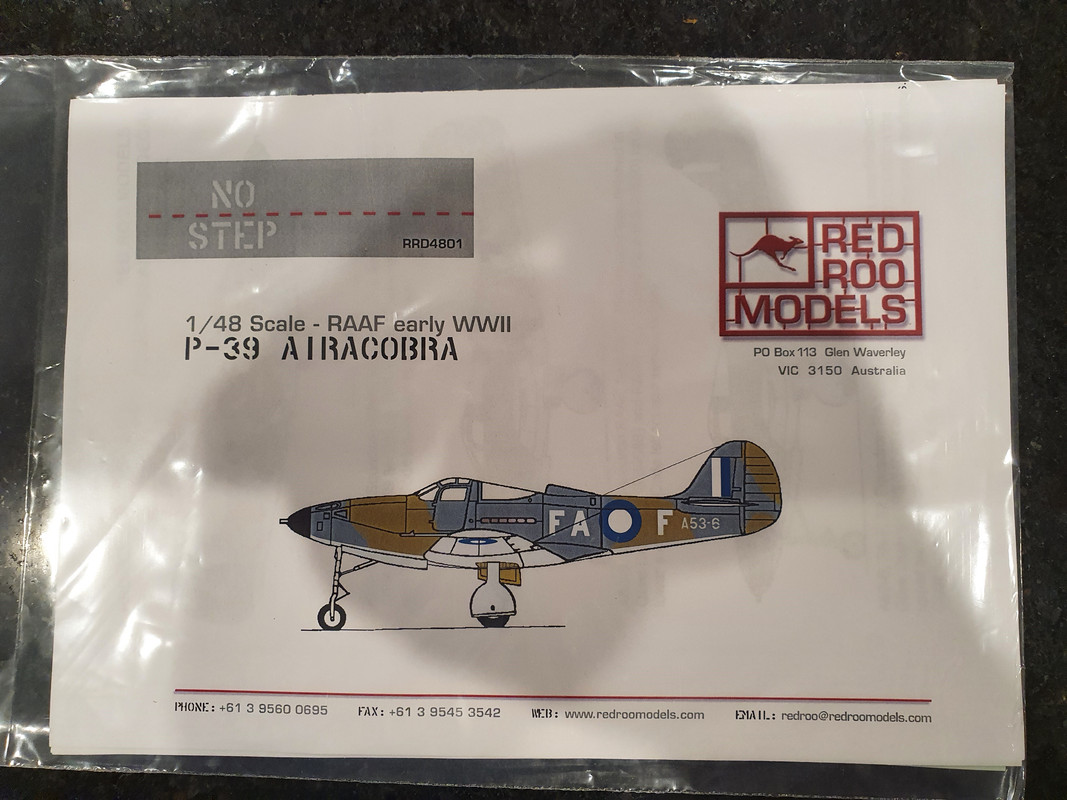 1:48 RAAF P39F Bell Airacobra - Work in Progress - Aircraft ...