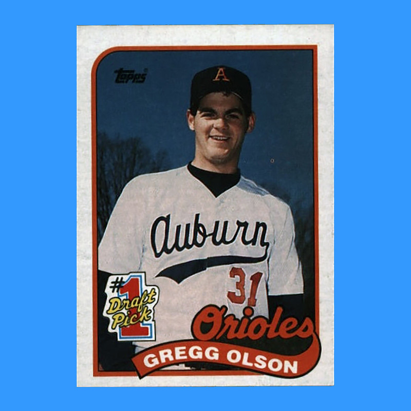 1989 Topps Baseball #161 - Gregg Olson RC, UER, FRDP Baltimore Orioles ...