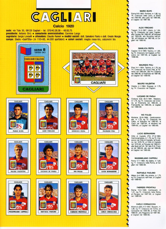 Calciatori 1989 1990 Panini 45 — Postimages