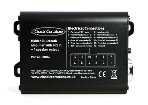 Hidden bluetooth amplifier store