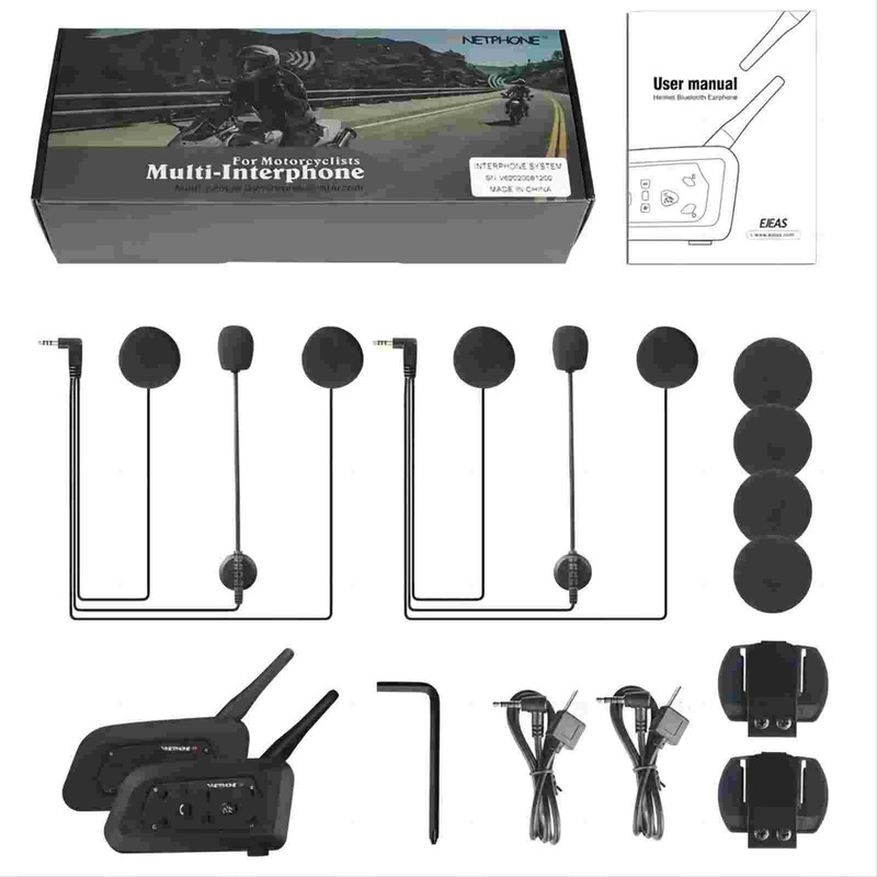 Set 2 sisteme de comunicare intercom pentru motociclete MOSMAOO ...
