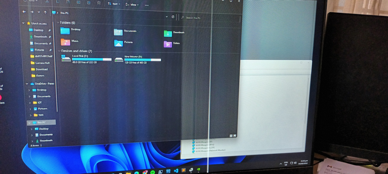 SpecterPro 24GX IPS Gaming Monitor 144hz Blinking Horizontal line : r ...