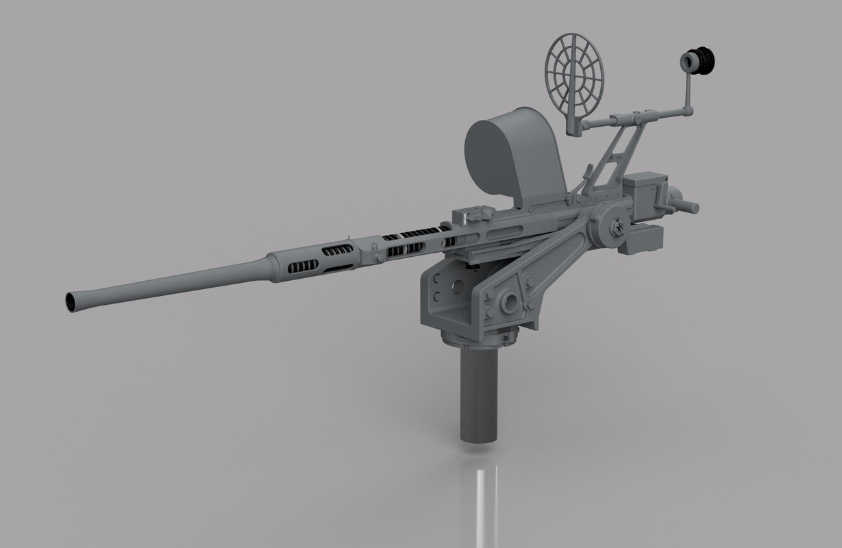 The Ship Model Forum • View topic - Oerlikon Canon 20mm - 3D - Drawing ...