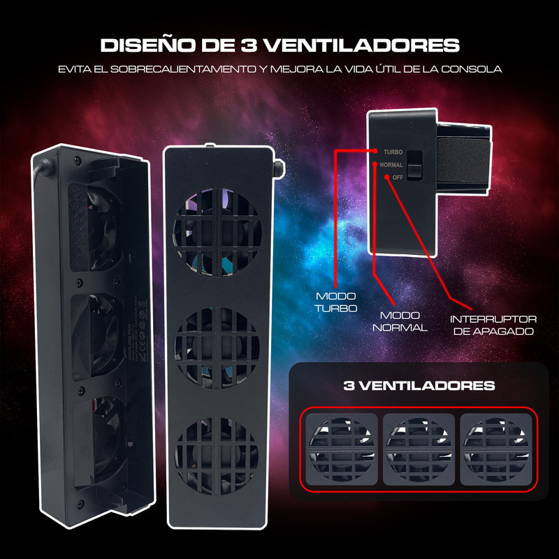 Ripley - COOLER PARA NINTENDO SWITCH VENTILADOR SWITCH RAC STORE