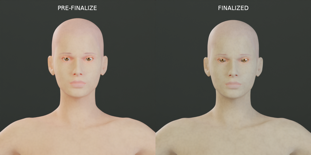 W.I.P Parametric Procedral Skin shader : r/blender